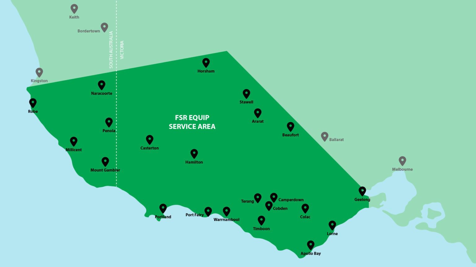 FSR Equip servicing South West Victoria and South East South Australia